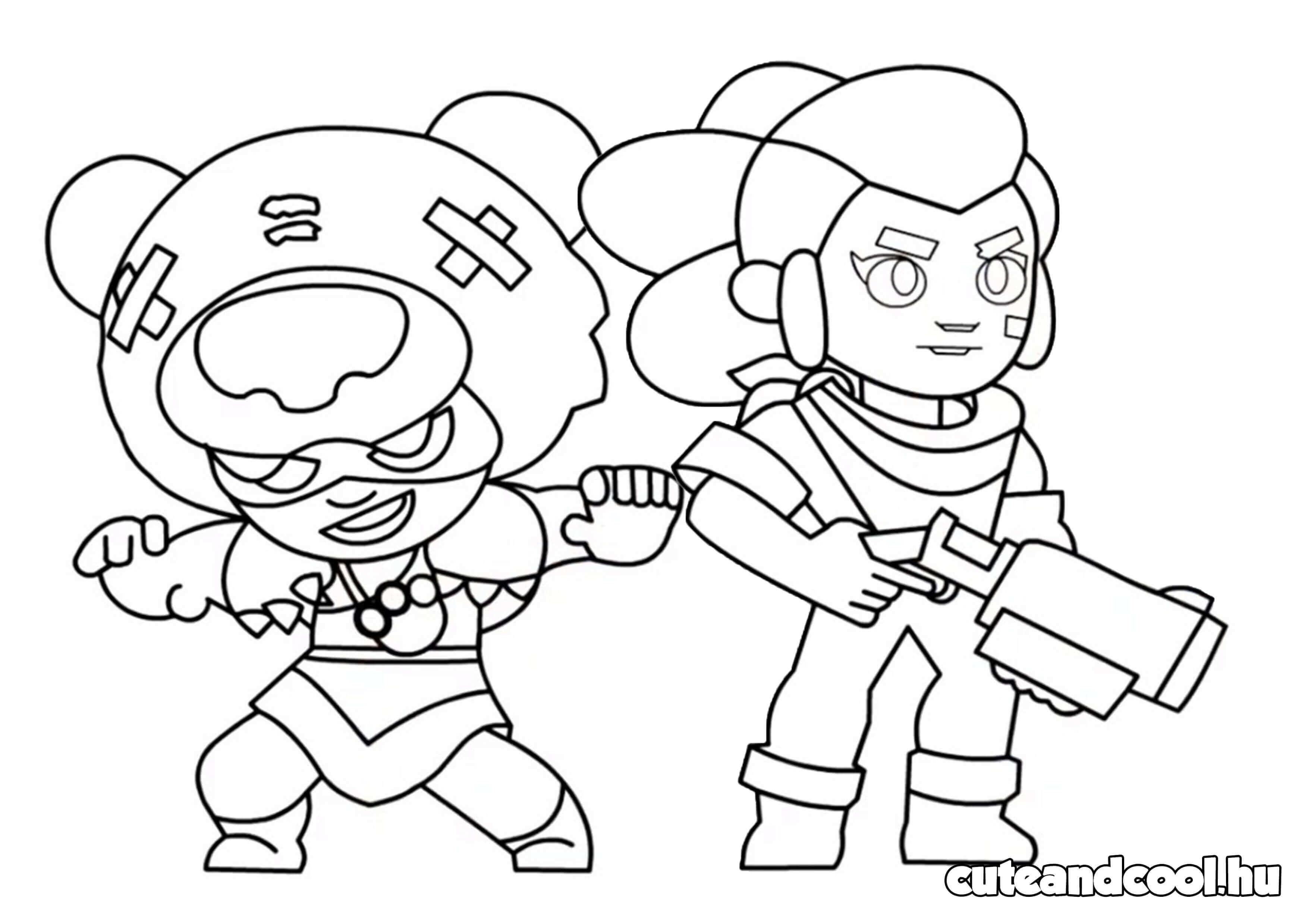 Brawl Stars Ingyenesen Letölthető Nyomtatható Színezők